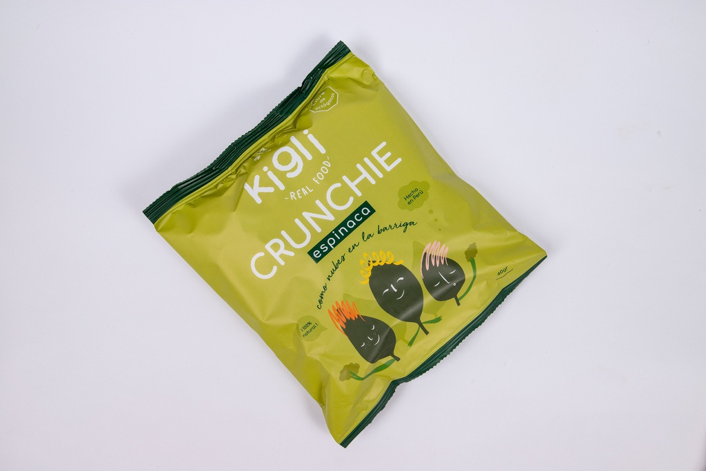 Kigli Crunchie Espinaca 40 gr | La Sanahoria